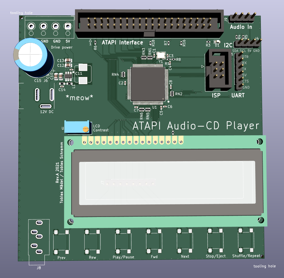 GitHub - Manawyrm/ATAPIMega: Standalone (P)ATA/ATAPI CD Player